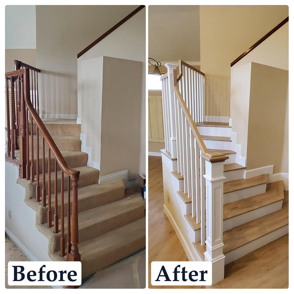 Stair Before & After 1 - Santa Fe Stair Co.